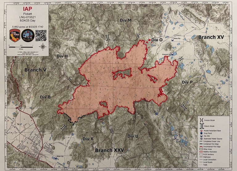 Pickett Fire now in excess of 6,800 acres – Calistoga Tribune
